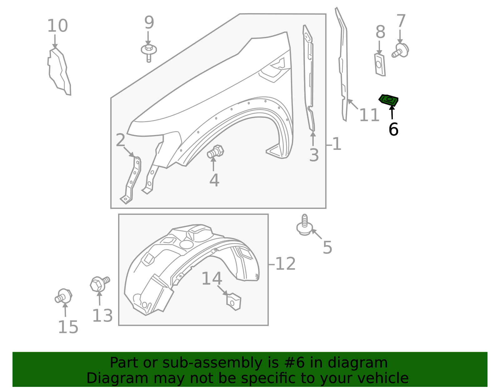 Fender Nut W713705-S439 | Ford OEM Parts Online