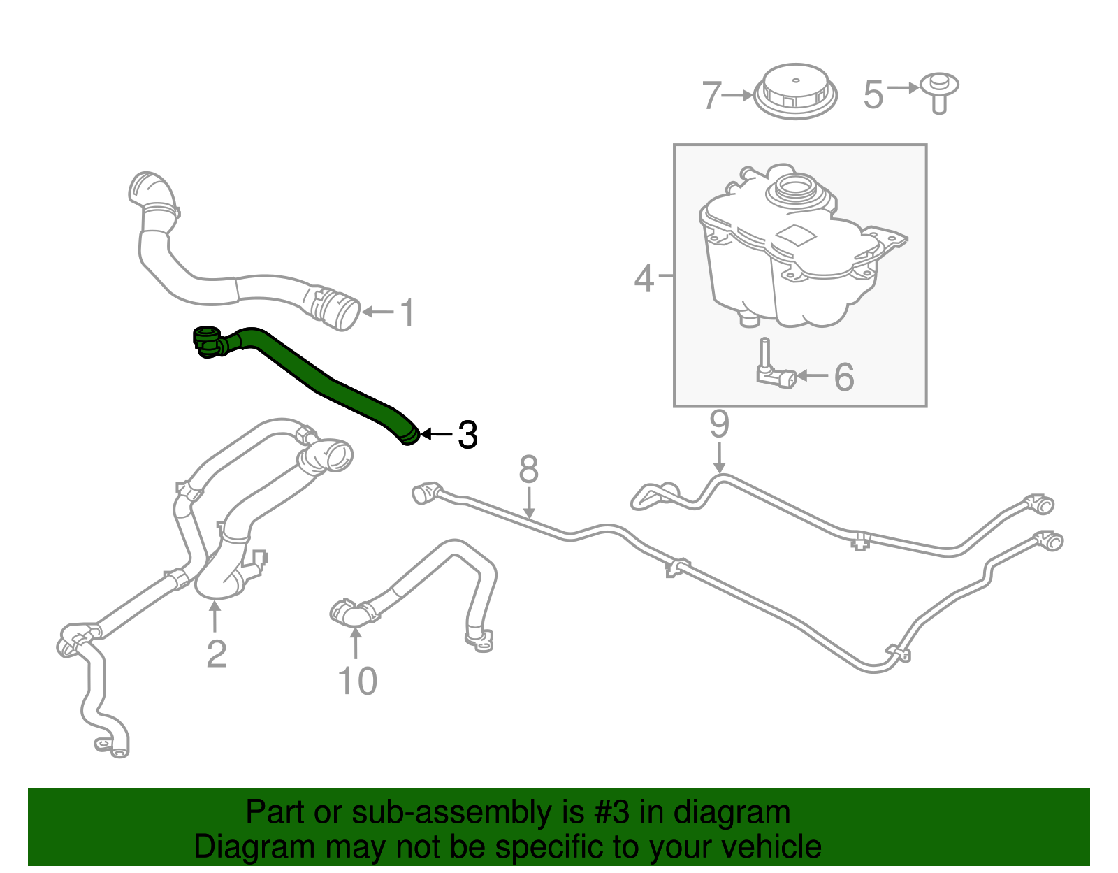 2017-2019 Jaguar Water Feed Tube T2H6979 | JaguarParts.com