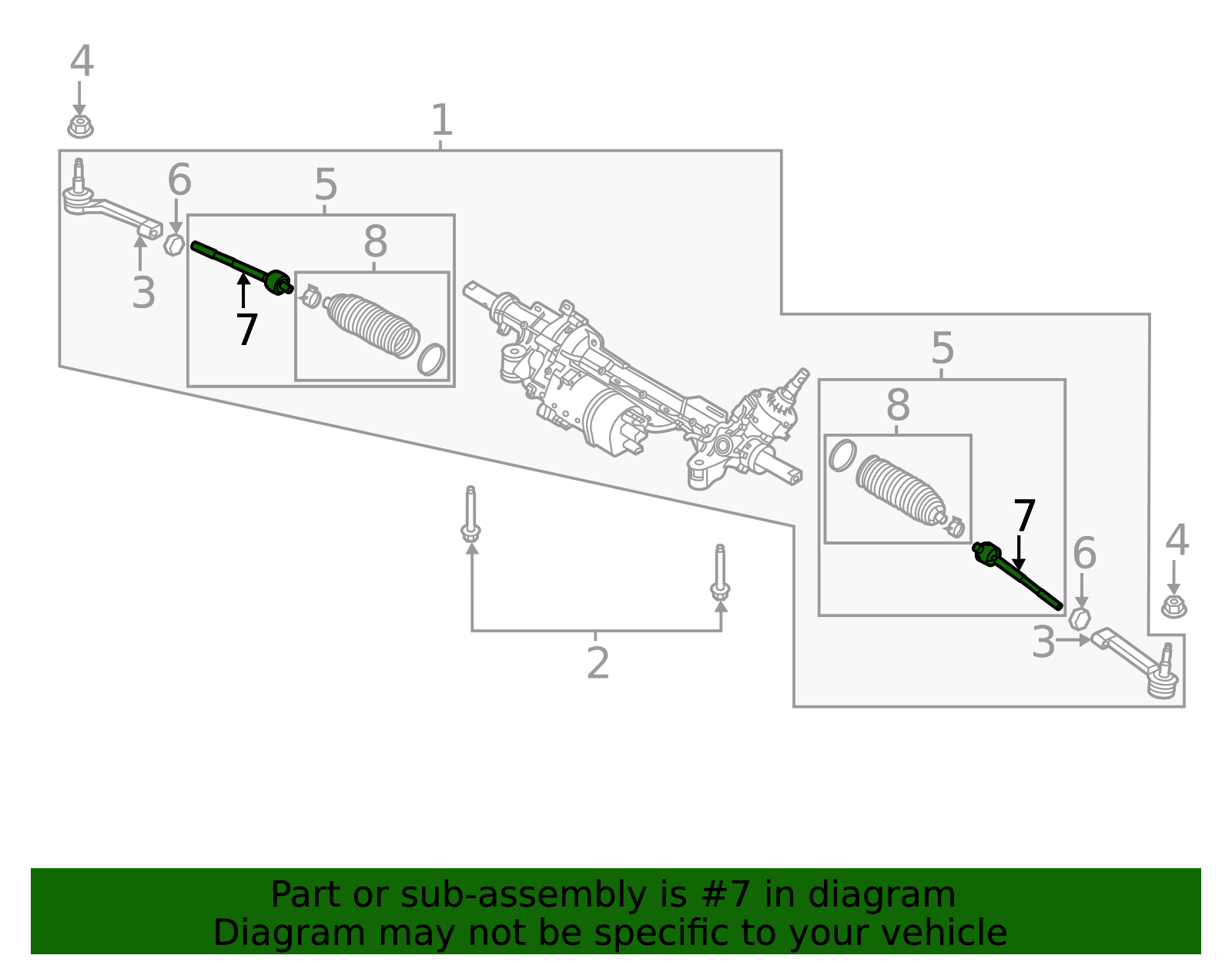 Genuine OEM Ford Part - Tie Rod L1MZ-3280-B | Genuine OEM Ford Parts ...