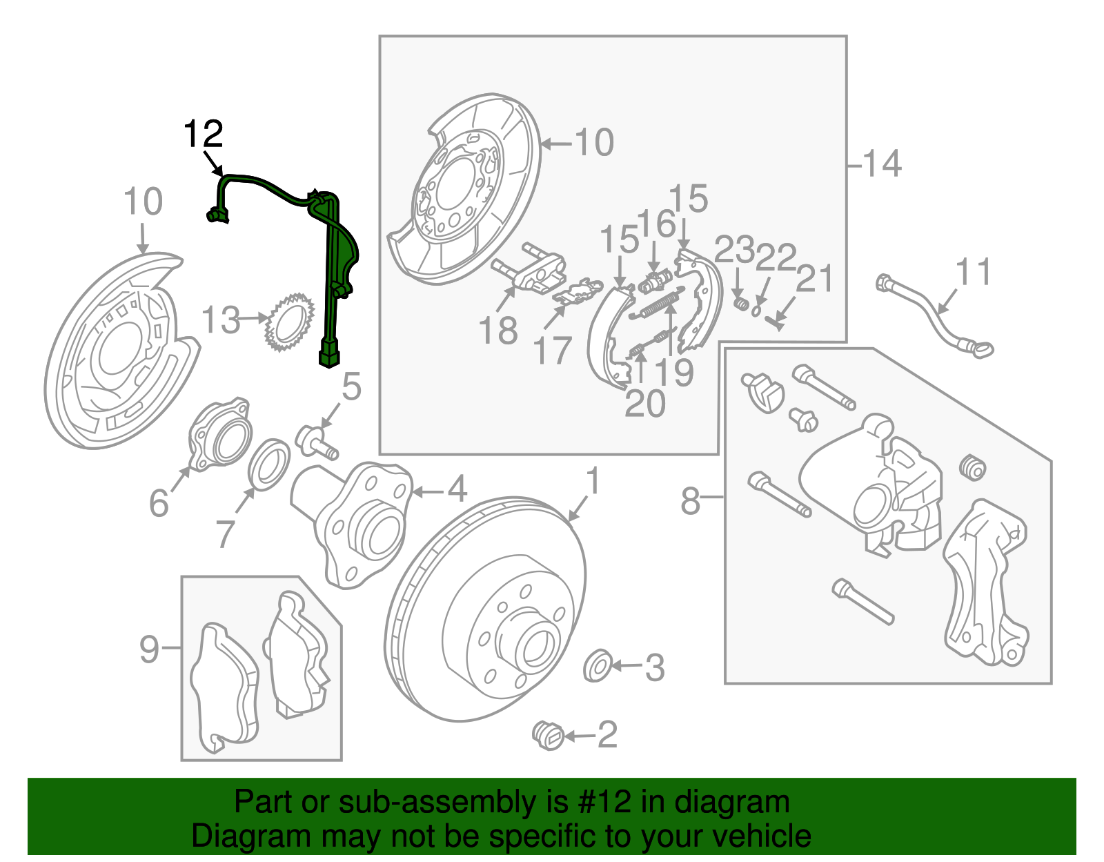2003-2009 Nissan 350Z Rear Speed Sensor 47900-AL505 | My Nissan Part