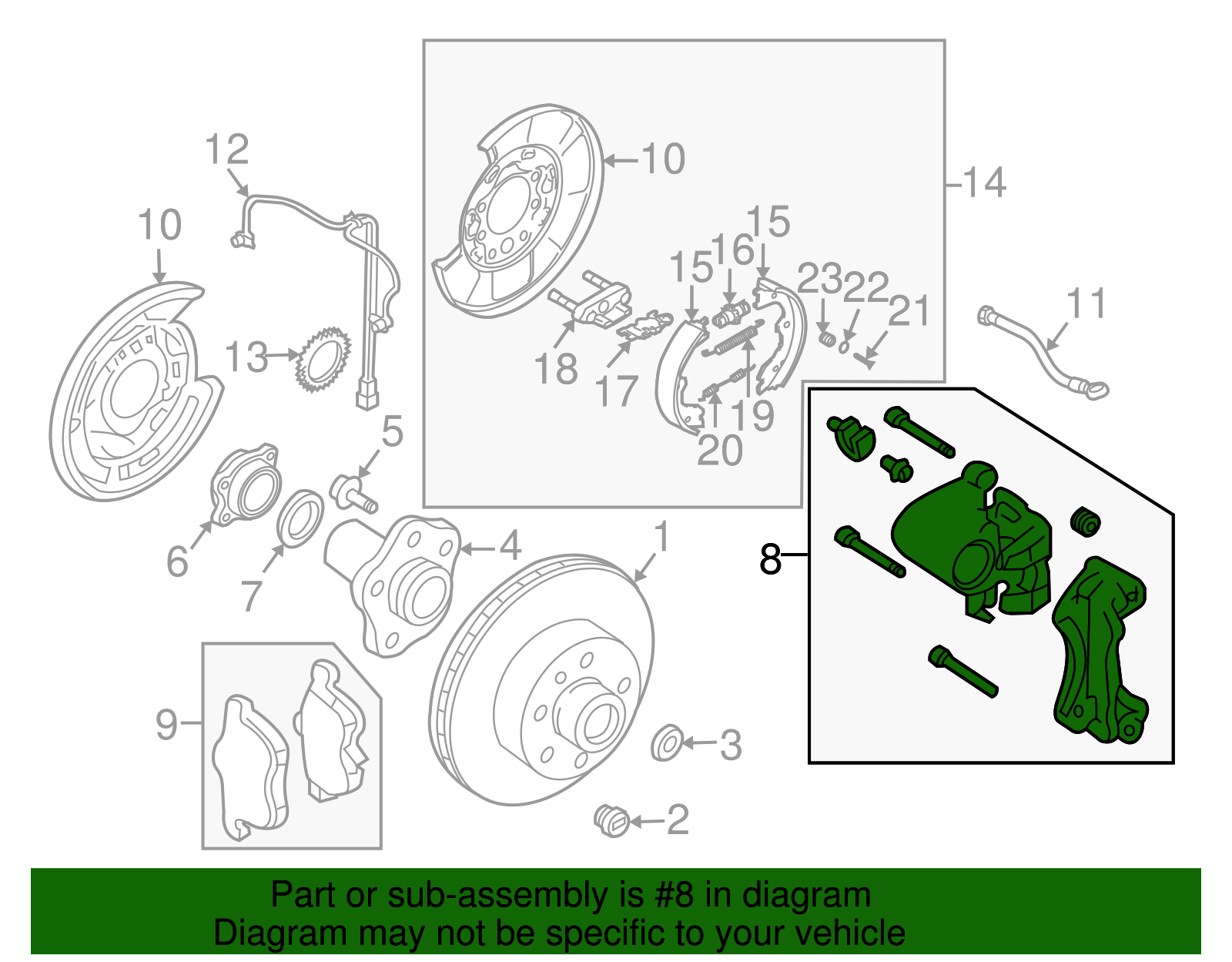 2003-2005 Nissan 350Z Caliper 44011-AM800 | Nissan Parts Central