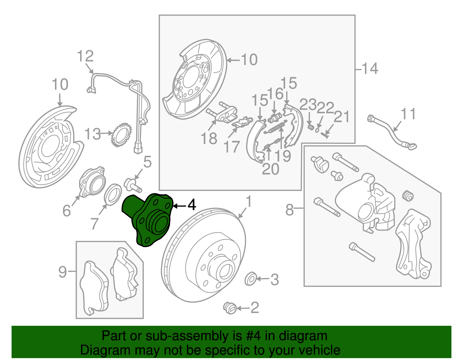 2003-2009 Nissan 350Z Hub Assembly 43202-AG000 | Temecula Nissan Parts