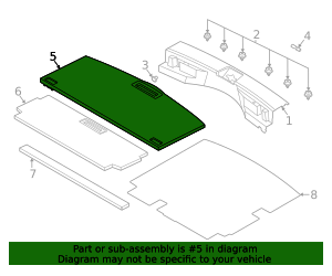 849B8-6RR0A - High-Quality Spare Tire Compartment Cover for 2021-2025 ...