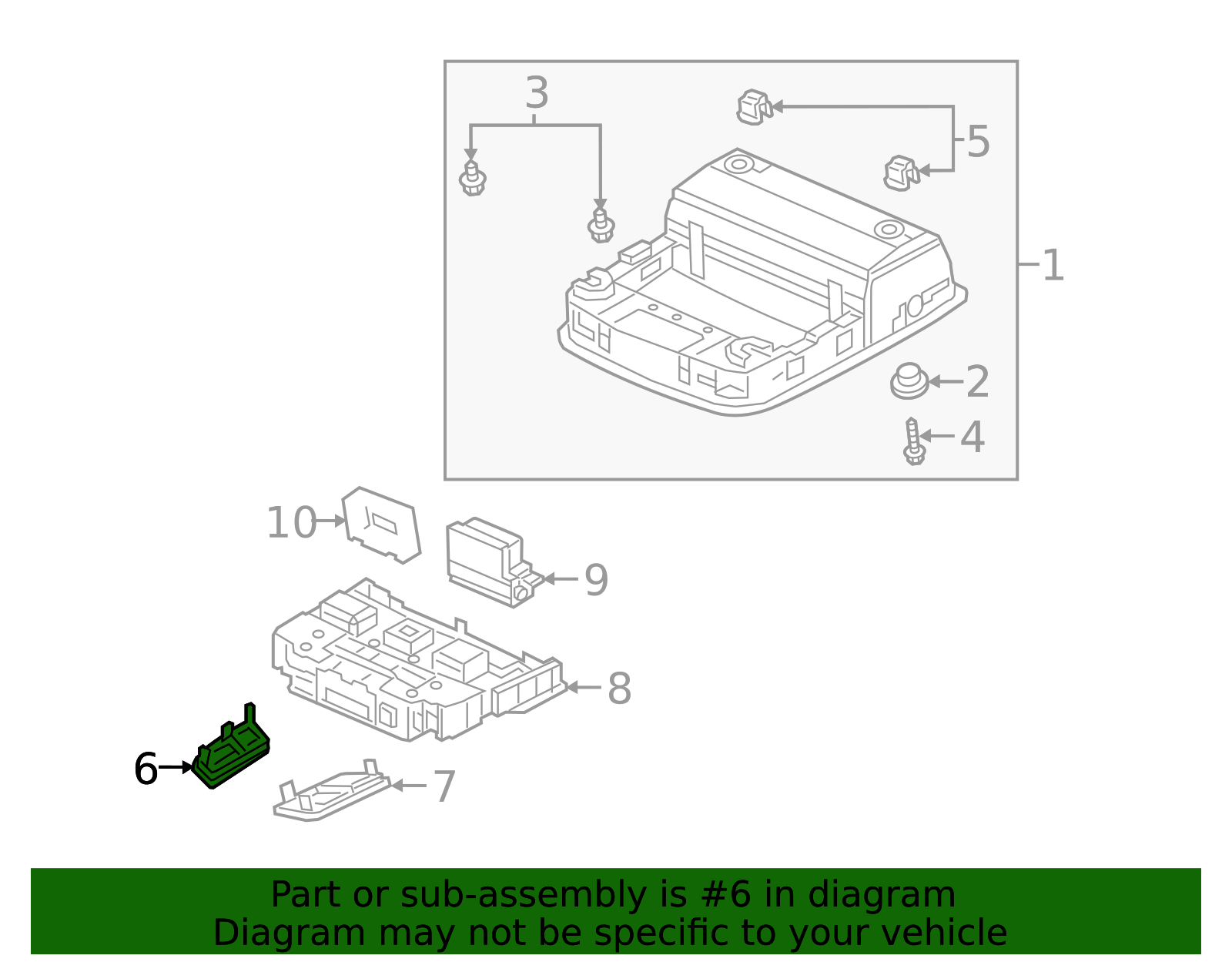 36625-T2J-H31 - Map Lamp Lens | All Discount Parts Store
