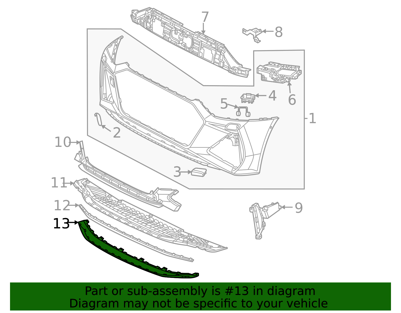 2021-2026 Audi Spoiler 4K8-807-717-B-3Q0 | Genuine Audi Parts