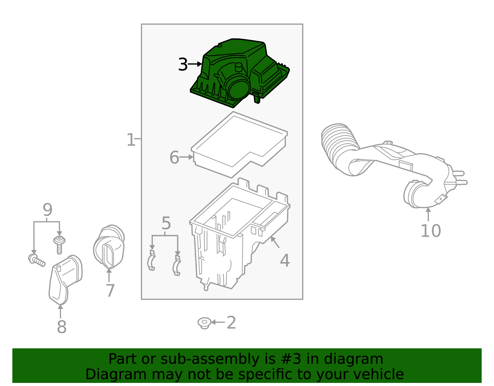 2020-2025 Ford Air Filter Housing JK4Z-9661-A | Ford OEM Parts Outlet