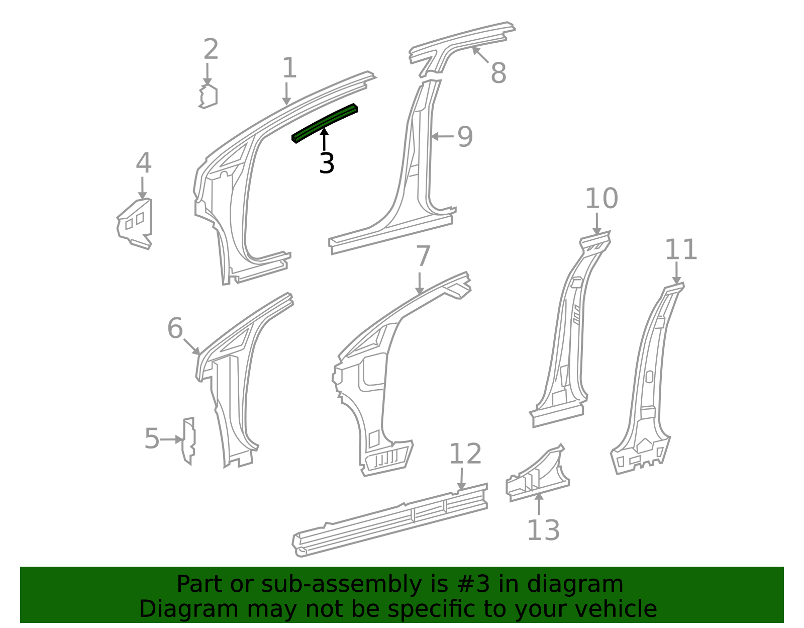 2009-2015 Toyota Venza Hinge Pillar Insulator 62552-0E010 | MotorMotor
