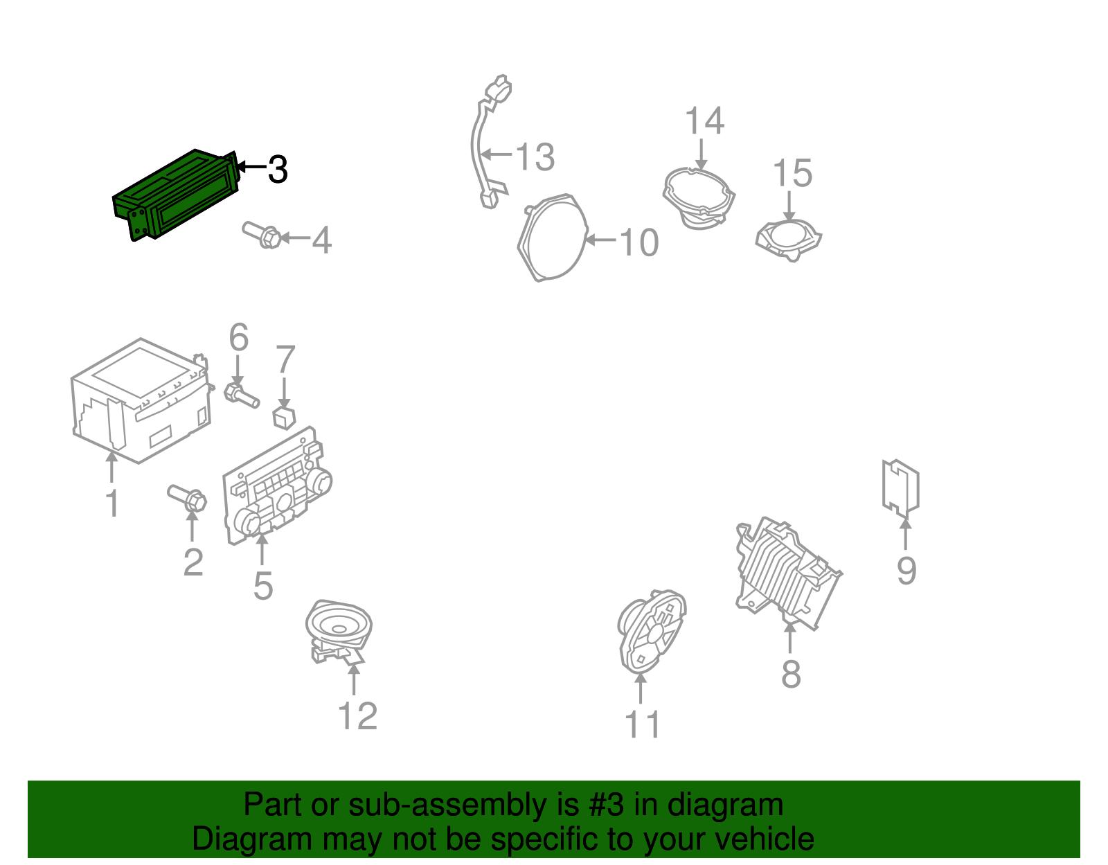 2010 Ford | Display Unit | 9E5Z-10D885-A | Walls' Ford Parts