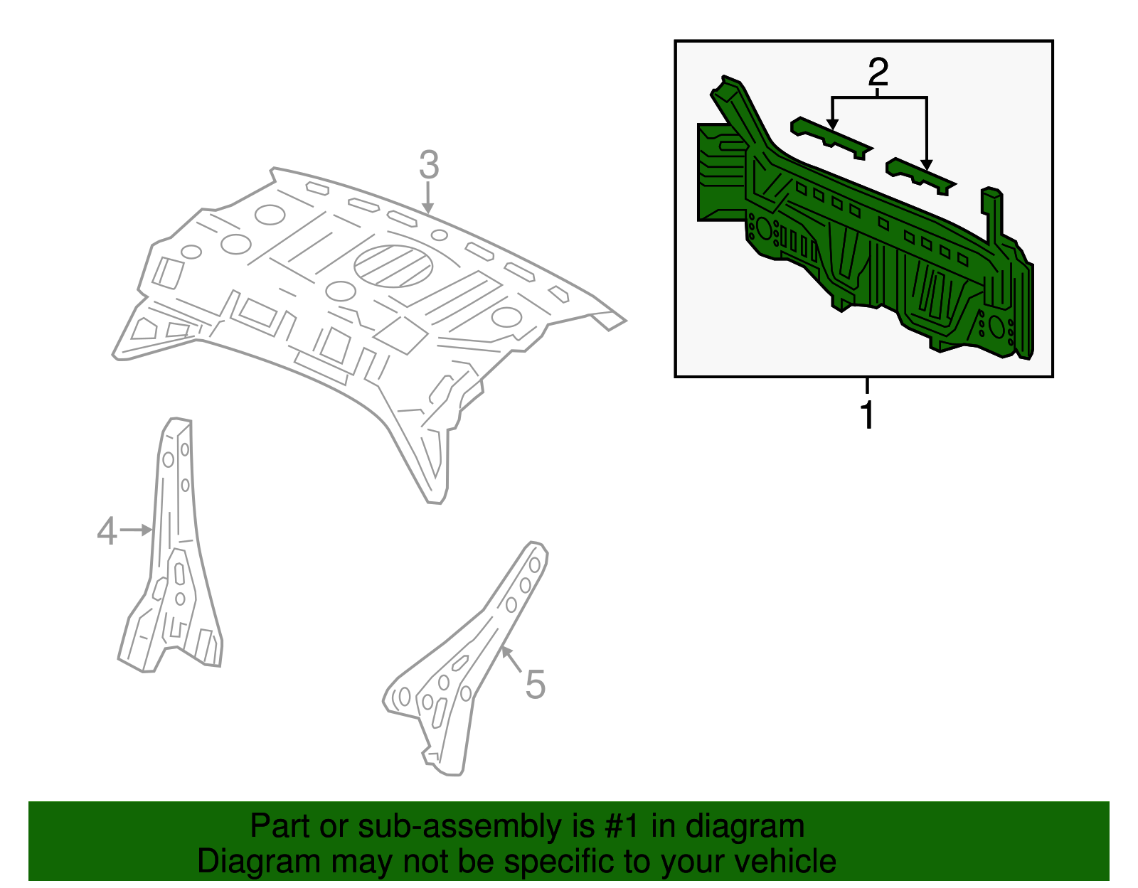 2016-2022 Acura ILX Rear Body Panel 66100-TX6-A00ZZ | OEM Parts Online
