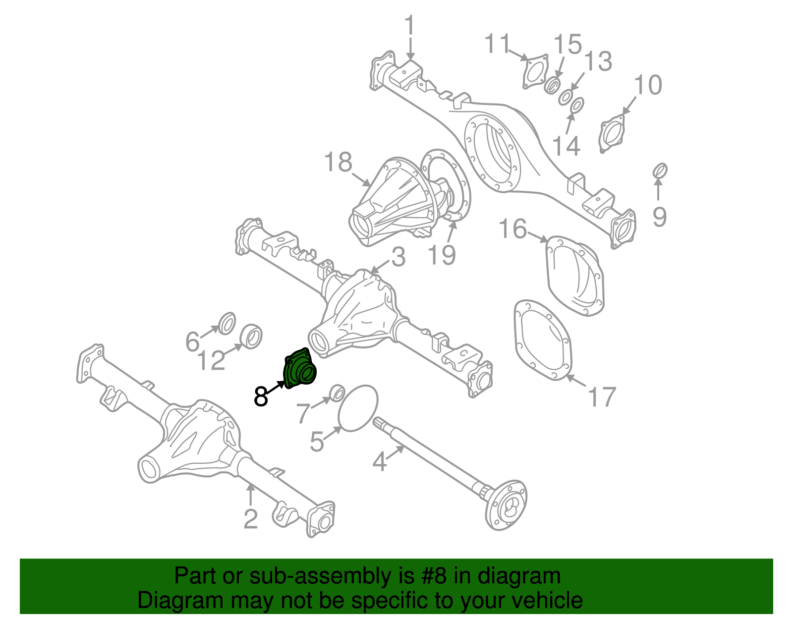 1986-2004 Nissan Bearing Retainer 43082-01G00 | Boro Nissan Parts