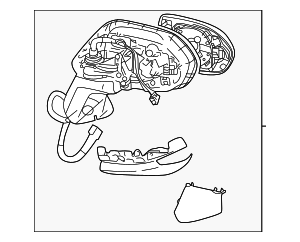 87940-12L00 - Toyota Mirror Assembly 2020-2022 Toyota Corolla ...