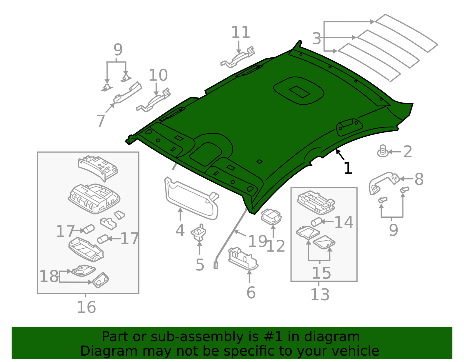 Headliner - Replace Sagging Interiors with OEM Fit | AutoNation Parts
