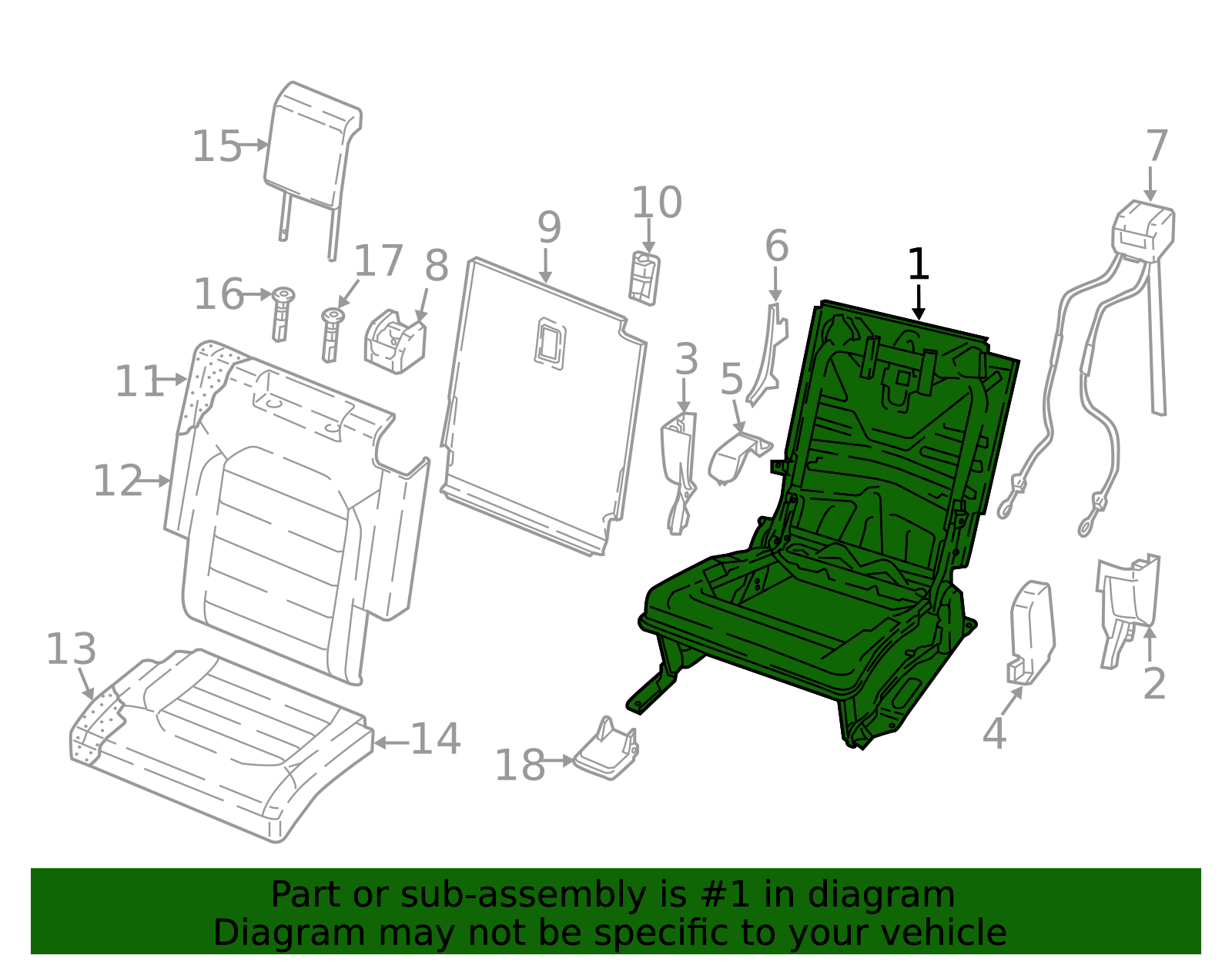 3QF-888-305-A - High-Quality Seat Frame for AutoNation Parts