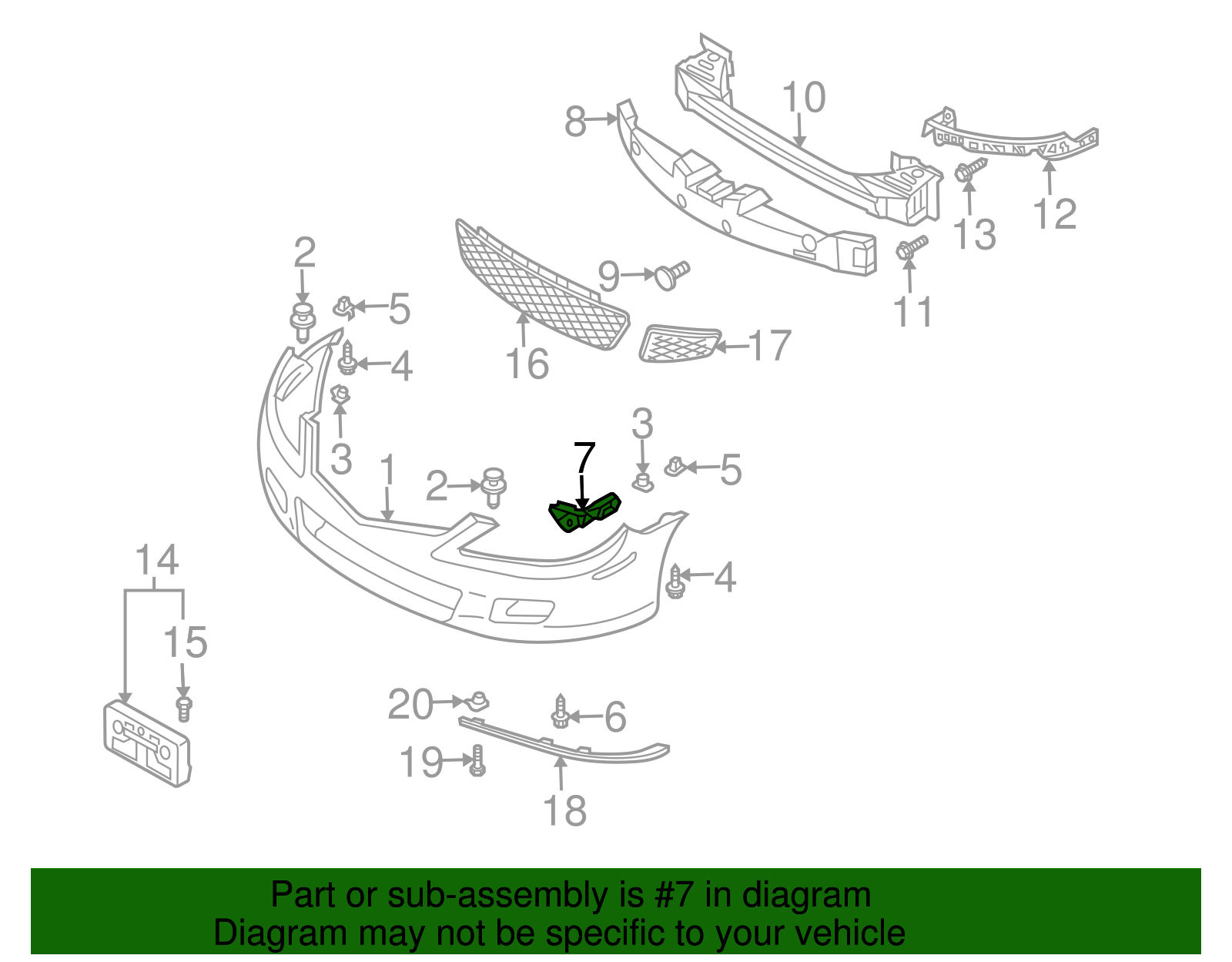 2003-2008 Mazda 6 OEM NEW 2003-08 Mazda 6 Passenger Sd Front Bumper ...
