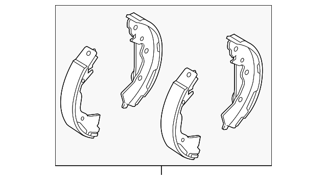 58305-1GA00 - Brake Shoes 2006-2011 Kia | Kia.Parts Store