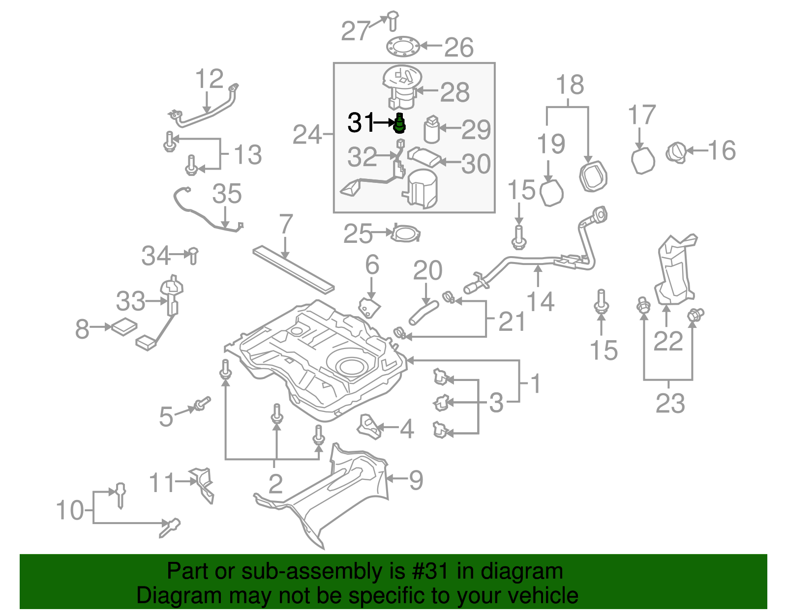 CA41-13-280 - 2011-2015 Mazda CX-9 - Fuel Pressure Regulator | Mazda Part Direct