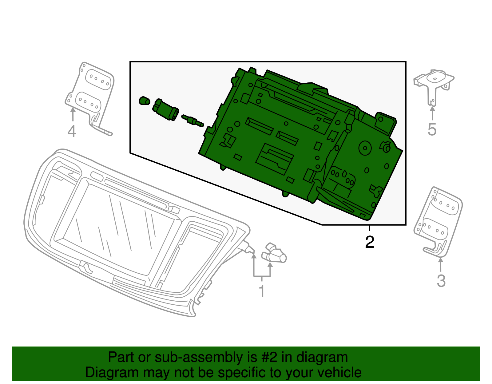 39171-T2F-A93 - 2016-2017 Honda Accord - Audio Unit Assembly Base ...