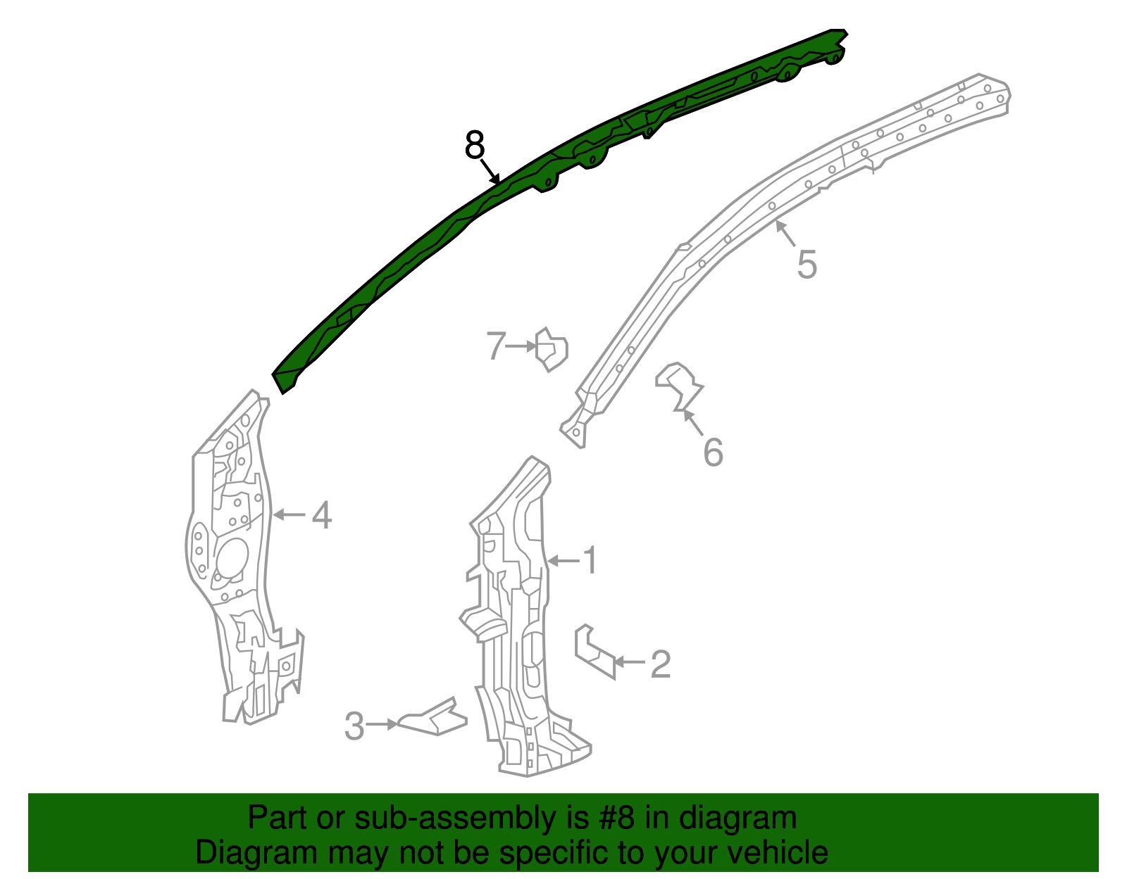 64520-TLA-306ZZ - Inner Windshield Pillar 2017 Honda CR-V | Honda Parts ...