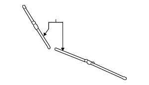 61-61-5-A43-587 - Wiper Blade 2014-2020 BMW | BMWPartsDirect.com