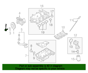 2016-2025 Ford Crankshaft Pulley Bolt HL3Z-6A340-A | OEM Parts Online