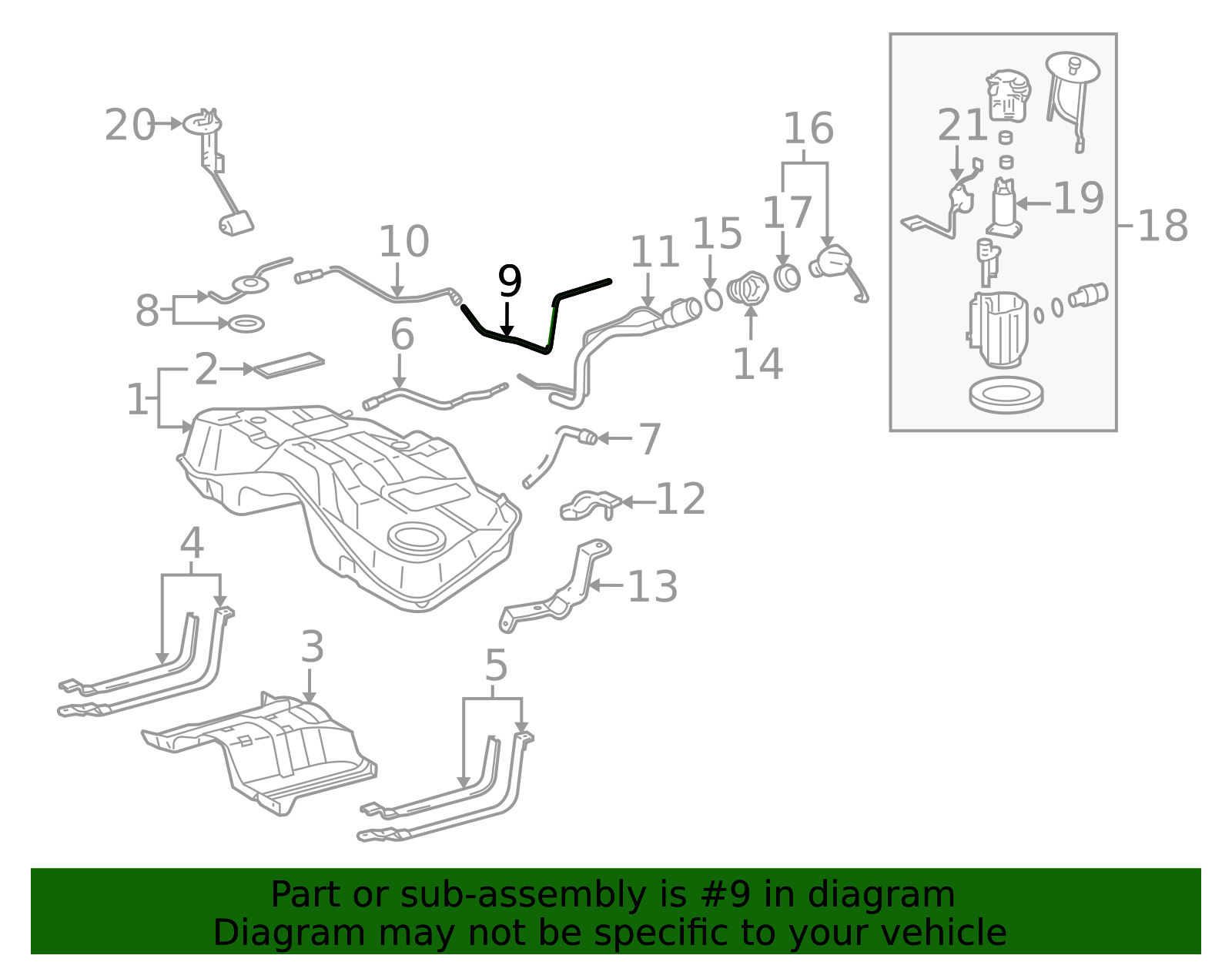 77226-53040 - High-Quality Fuel Tank Vent Hose for 2010-2015 Lexus ...