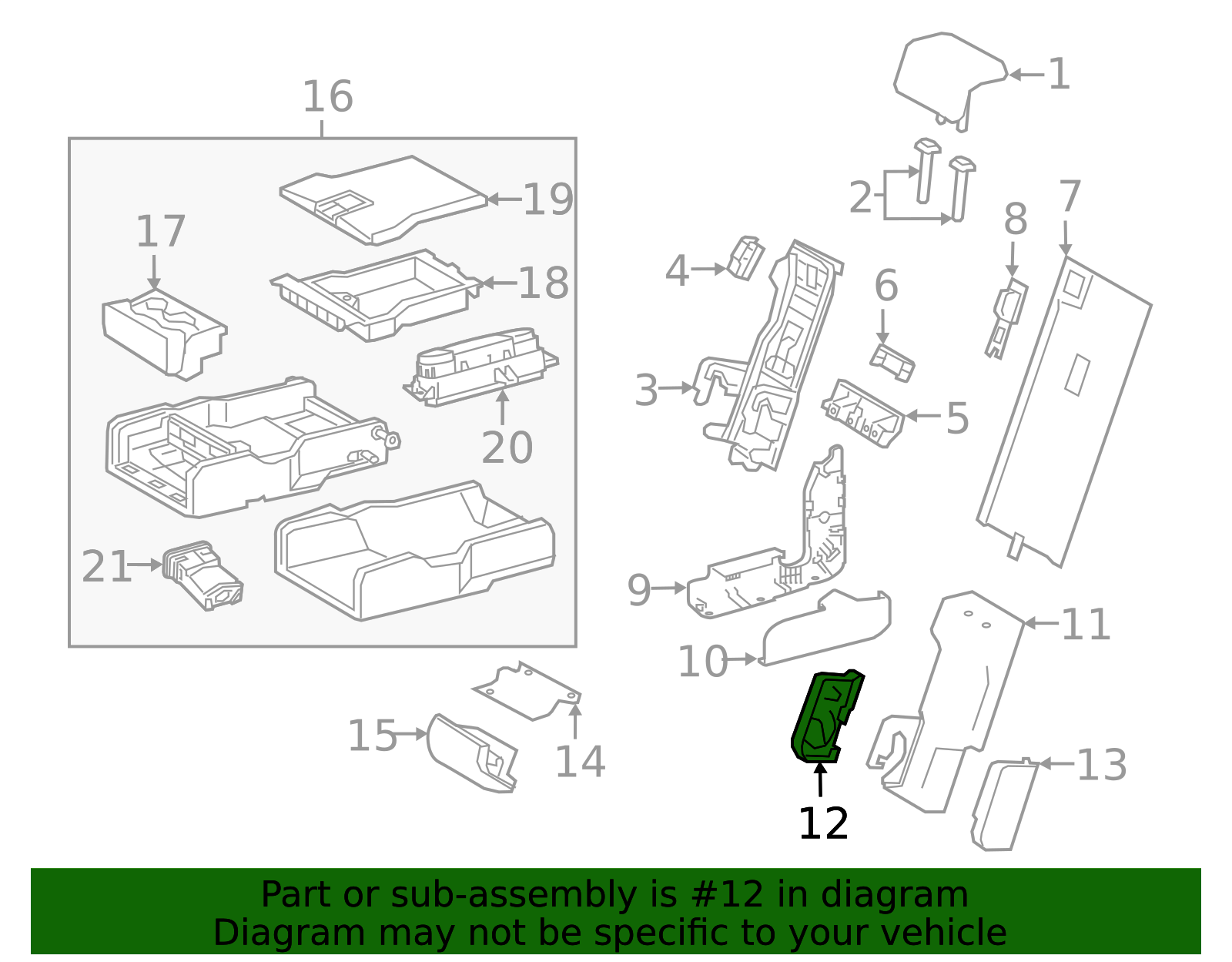 72868-48050-A0 - High-Quality Seat Hinge Cover for AutoNation Parts