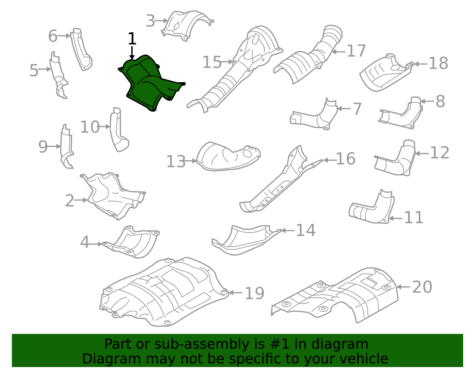 44651AG71A - High-Quality Exhaust Heat Shield for AutoNation Parts