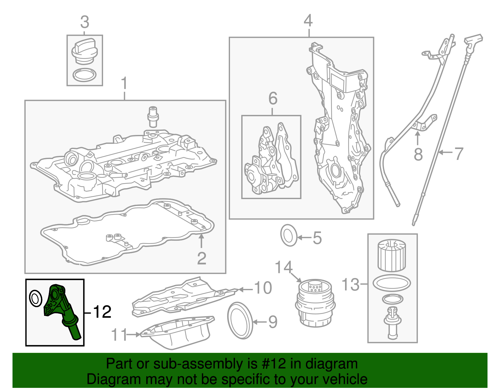 2012-2015 Scion iQ Oil Pick-Up 15104-47040 | Toyota Parts Center