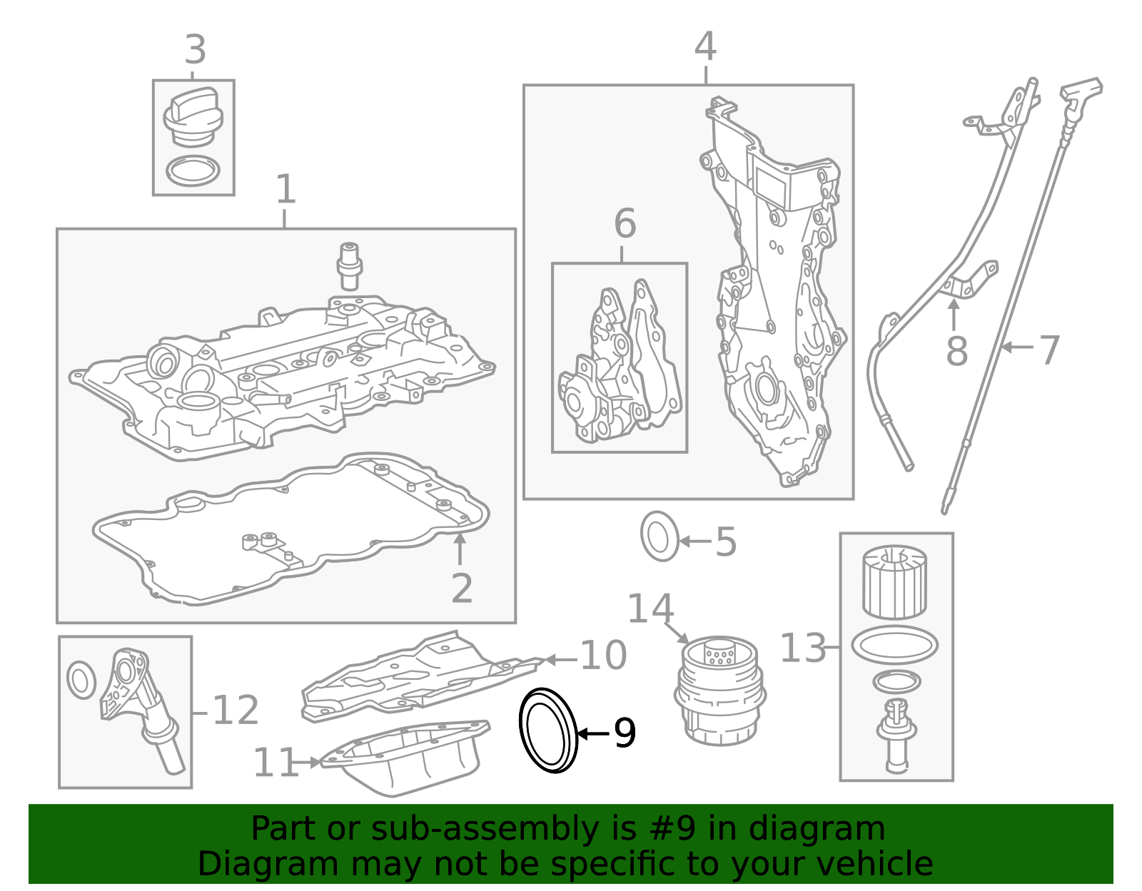 2012-2015 Scion iQ Engine Crankshaft Seal 90311-78005 | Toyota Parts Center