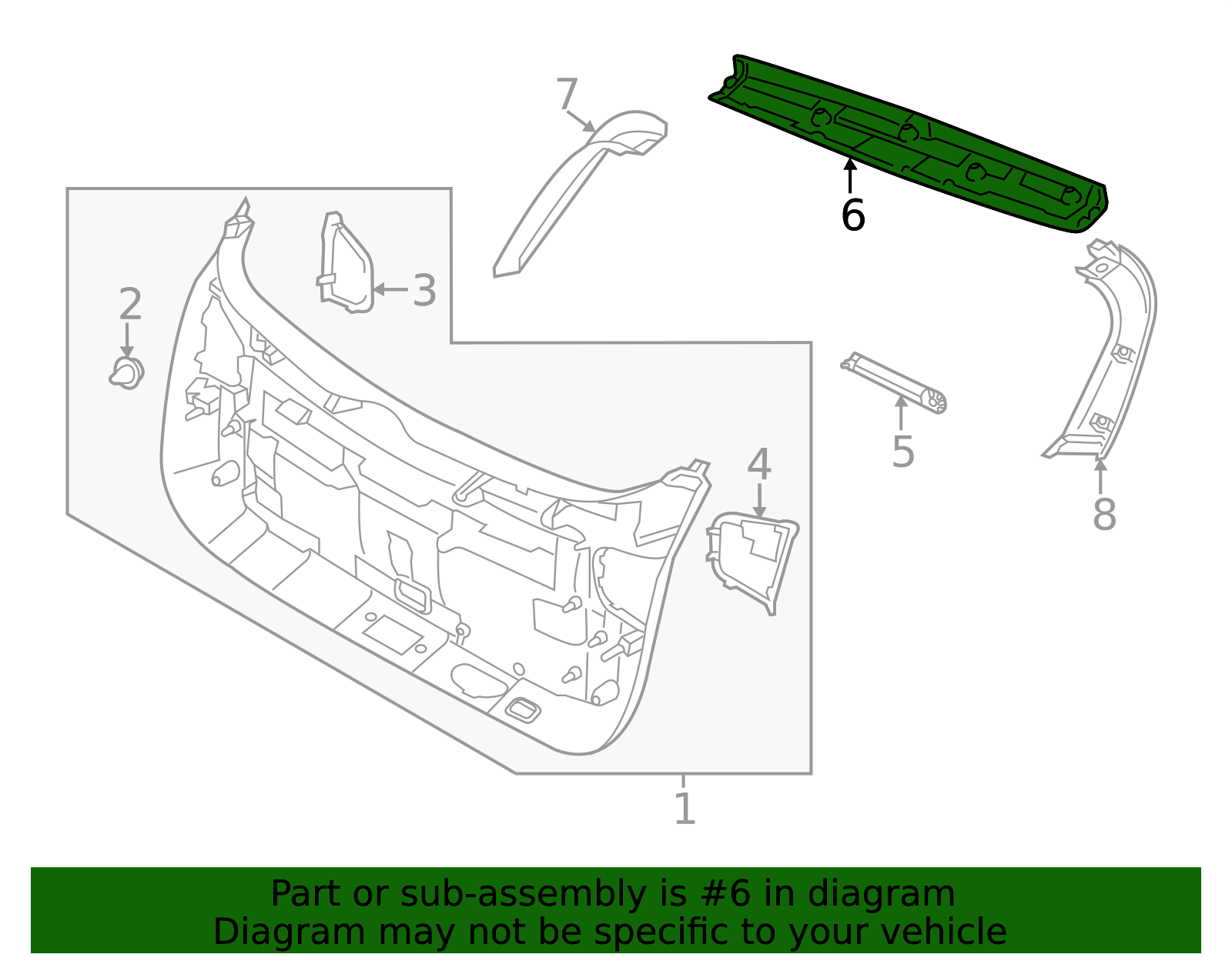 81720-Q5000 - Upper Trim Panel 2021-2023 Kia Seltos | Kia.Parts Store