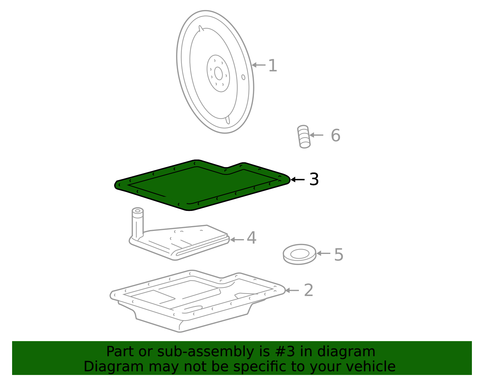2020-2025 Ford | Pan Gasket | ML3Z-7A191-A | Walls' Ford Parts