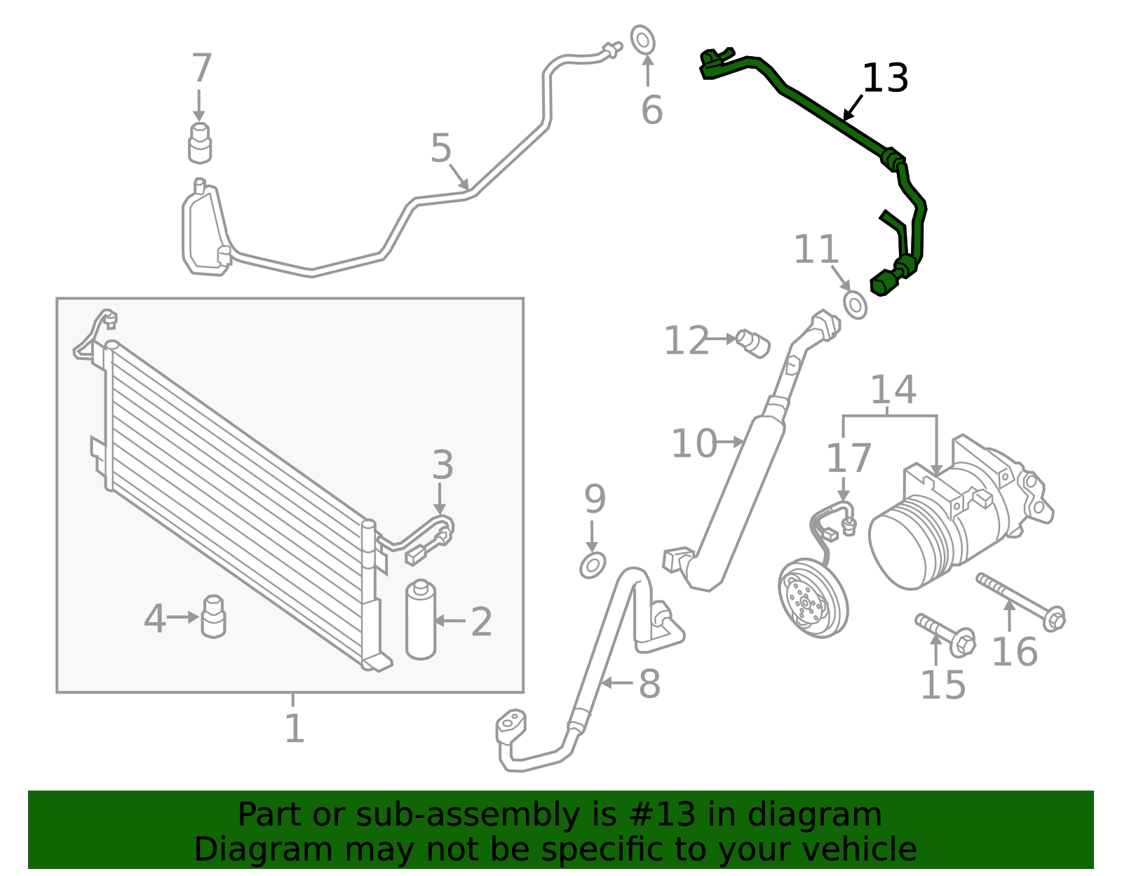 A/C Refrigerant Pipe - OEM Flow & Seal Line | AutoNation Parts