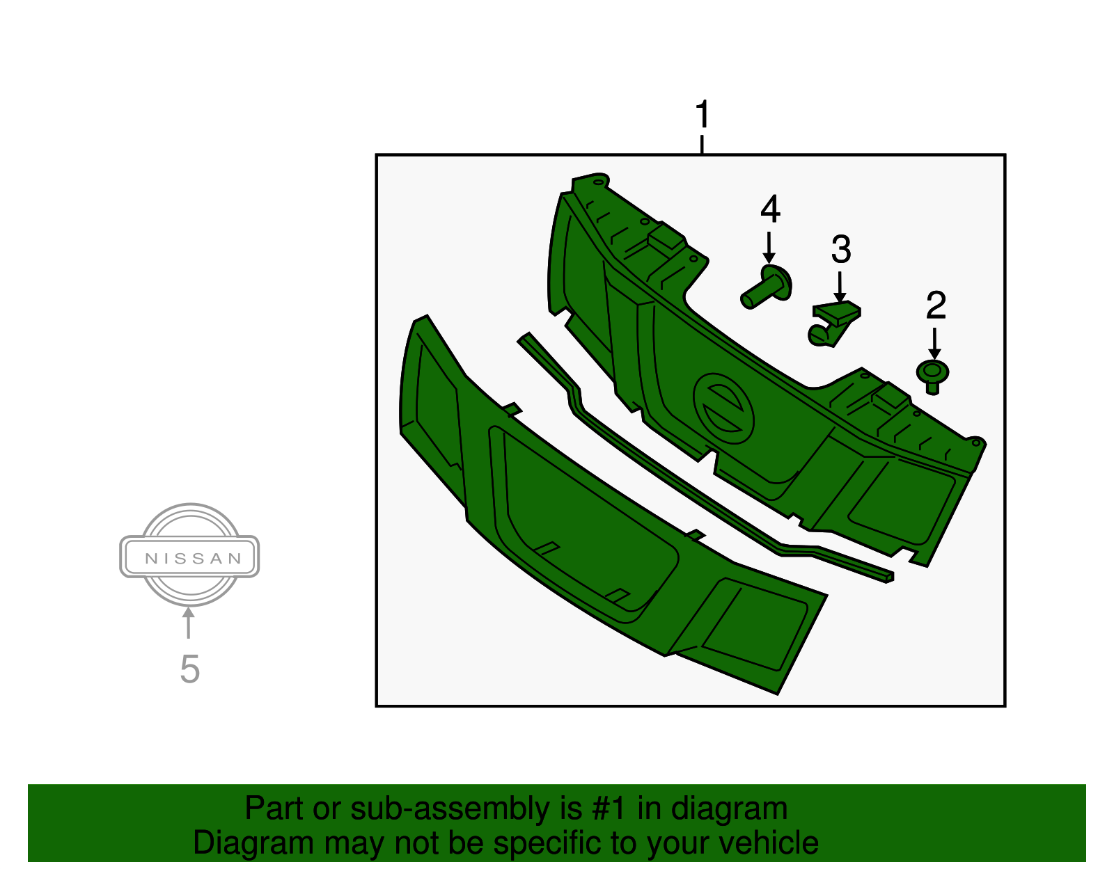 2005-2008 Nissan Xterra Grille Assembly 62310-ZS20A | Bill Kay Nissan Parts