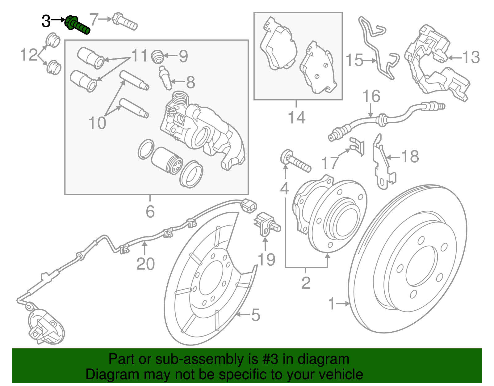 2012-2015 Mazda 5 Hub & Bearing Mount Bolt 9YA0-31-001A | OEM Parts Online