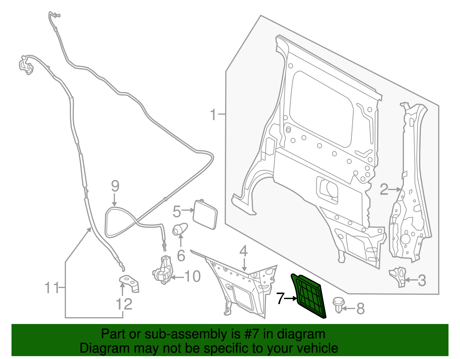 76805-1JA0A - Air Vent - 2011-2017 Nissan Quest | Nissan OEM Parts Direct