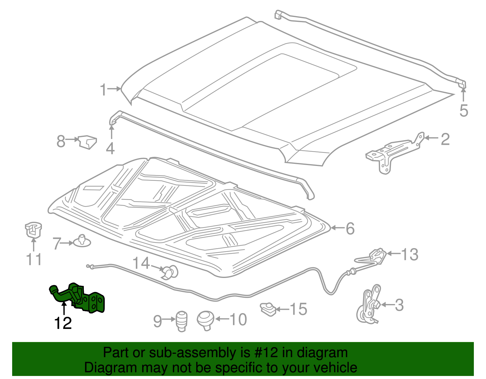 2014-2019 GM Hood Primary and Secondary Latch 85574821 | OEM Parts Online