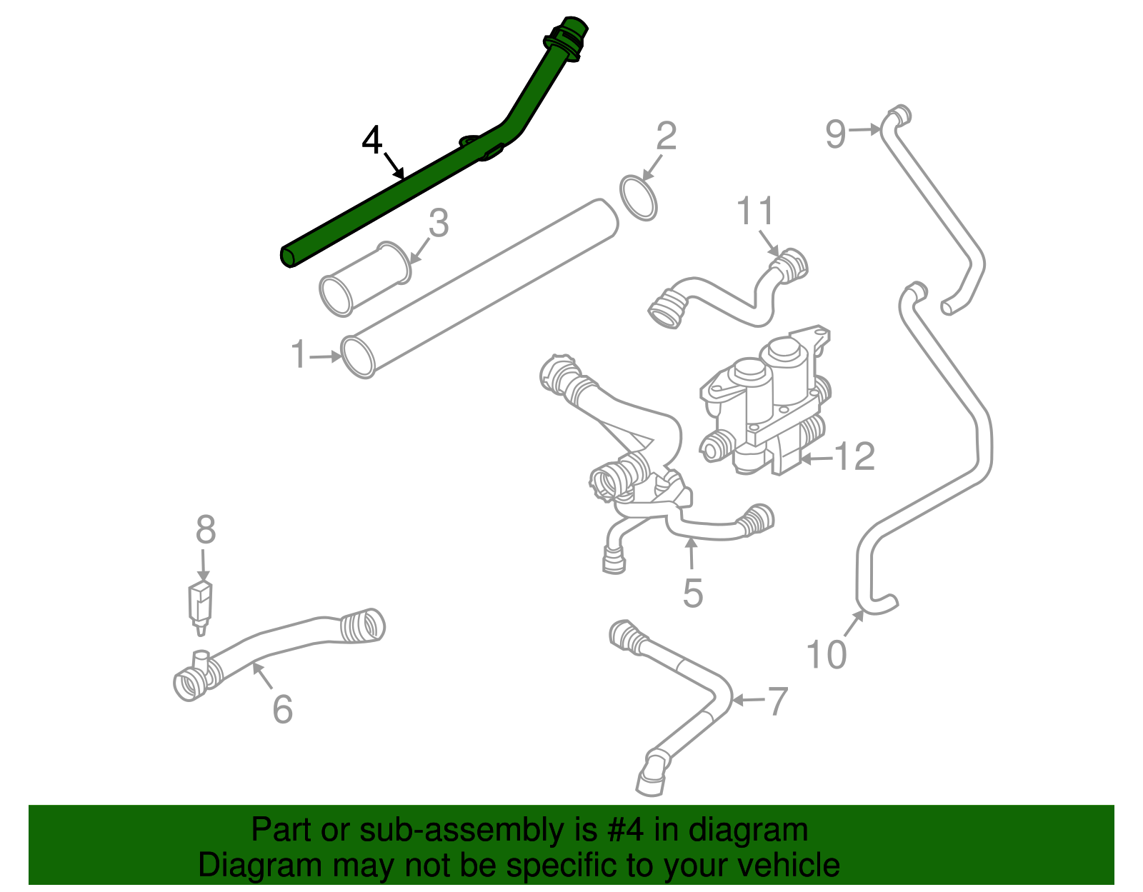 Genuine BMW 11-53-7-502-793 | Return Pipe | FREE Shipping on Most ...