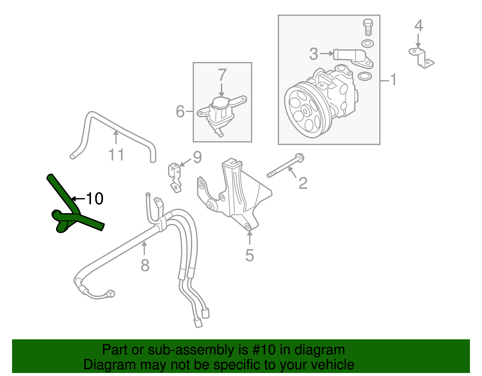 2008-2013 Subaru Forester Suction Hose 34611AG020 | Subaru Parts Store