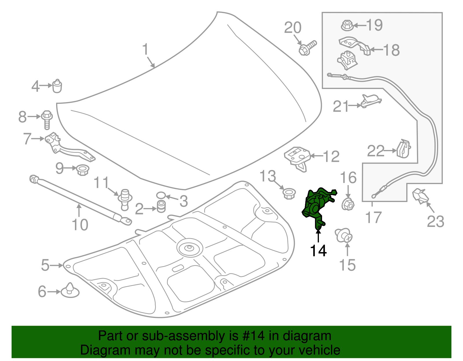 57310AL00D - Latch - 2015-2018 Subaru | World OEM Parts Subaru