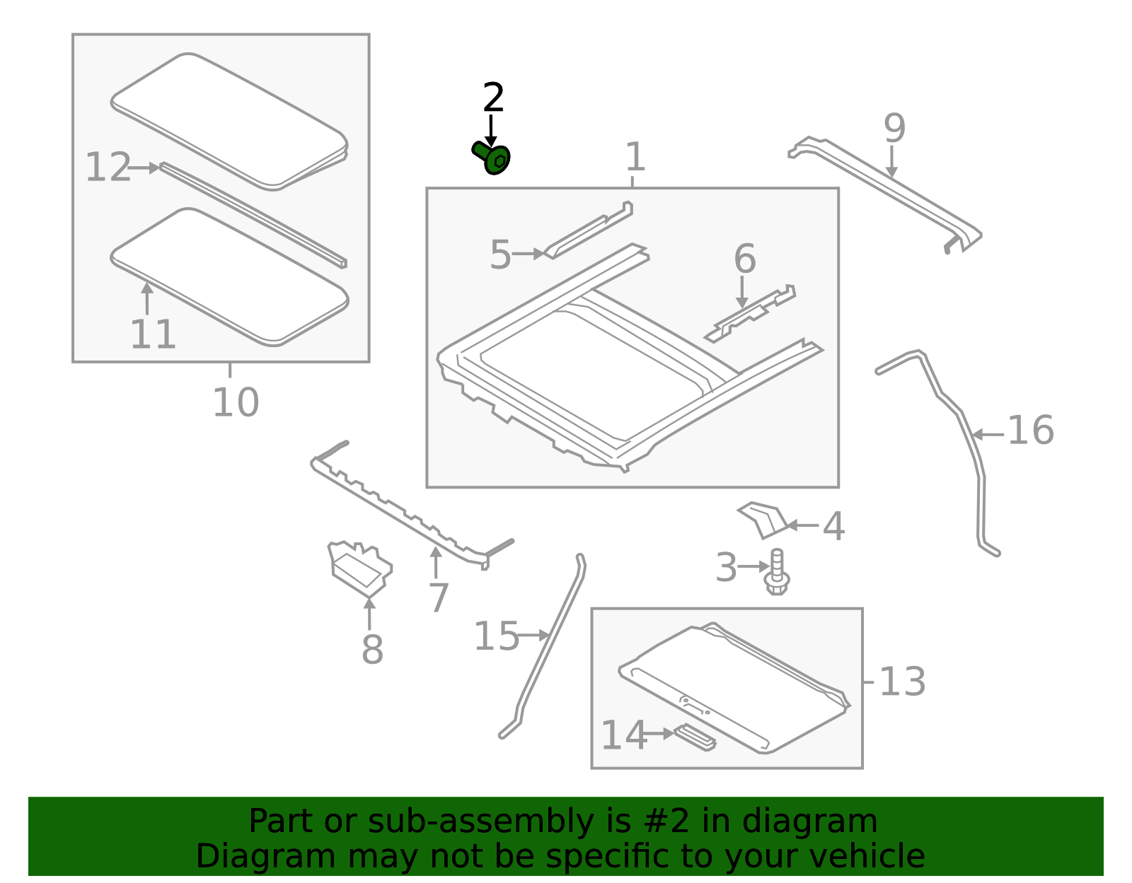 91229-JK00A - Sunroof Frame Screw 2011-2014 Nissan Juke | Official ...