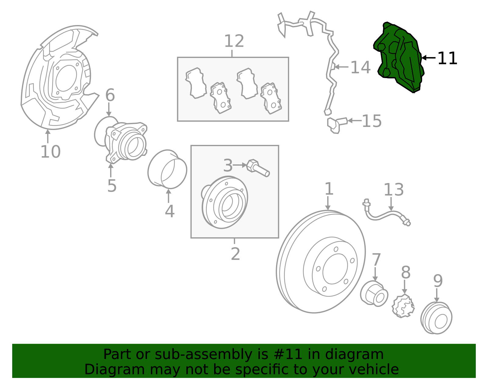 Genuine Official Toyota Disc Brake Caliper part# 47750-0C040 for ...
