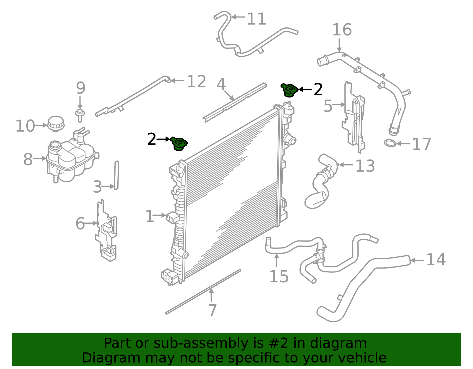 2020-2025 Ford Radiator Upper Insulator L1MZ-8125-A | OEM Ford Parts Direct