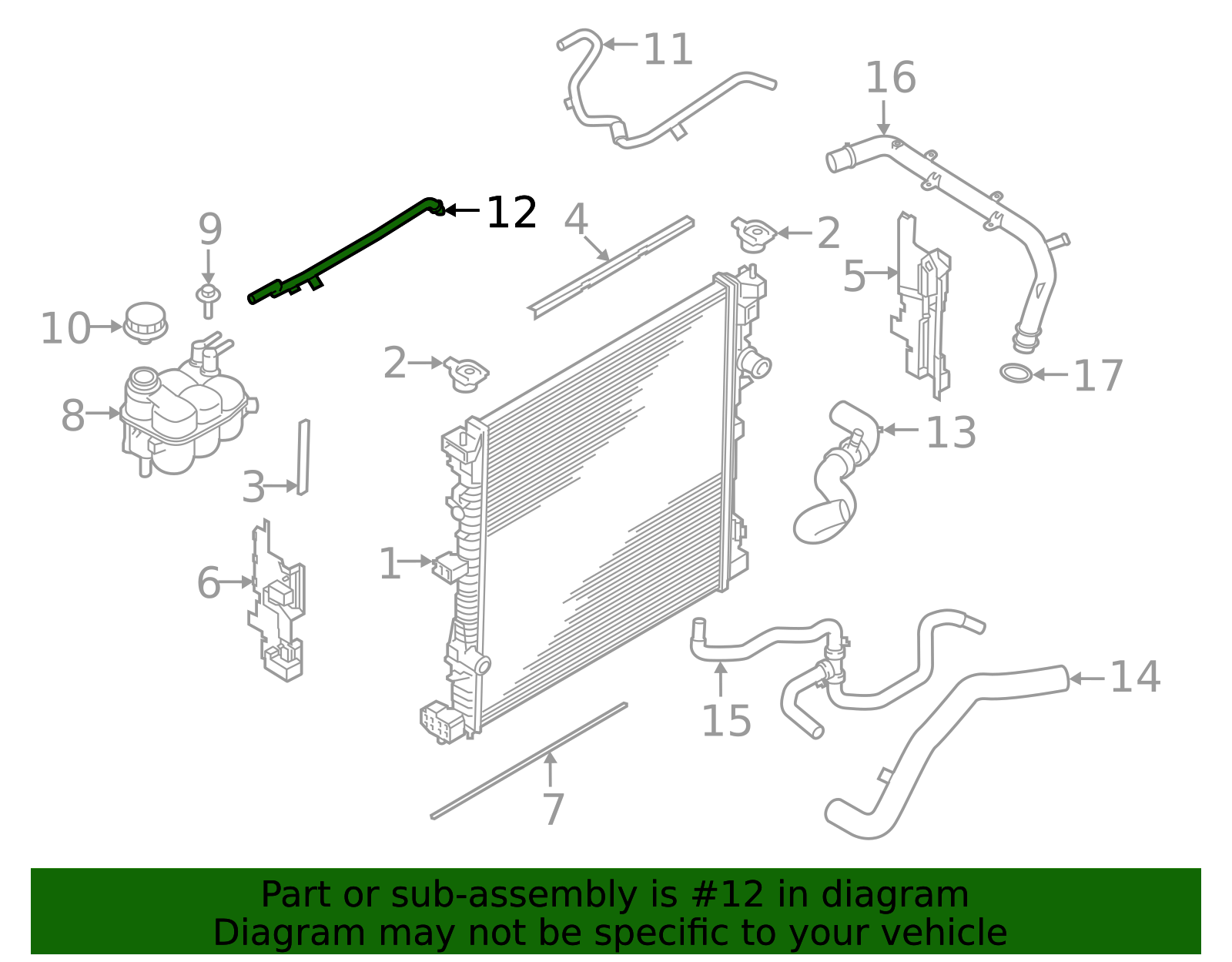 M1MZ-8075-A - Overflow Hose 2020-2025 Ford | Ford Parts Direct