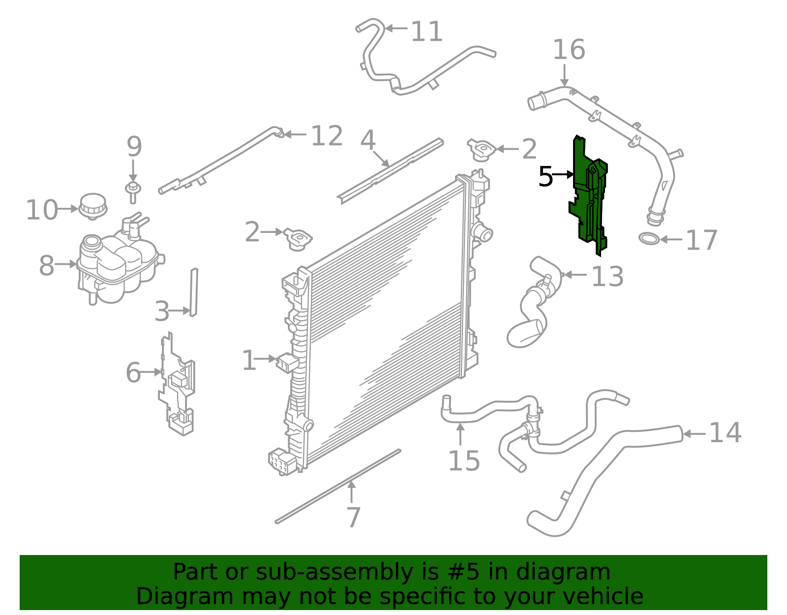 2020-2025 Ford | Side Seal | L1MZ-8348-G | Walls' Ford Parts