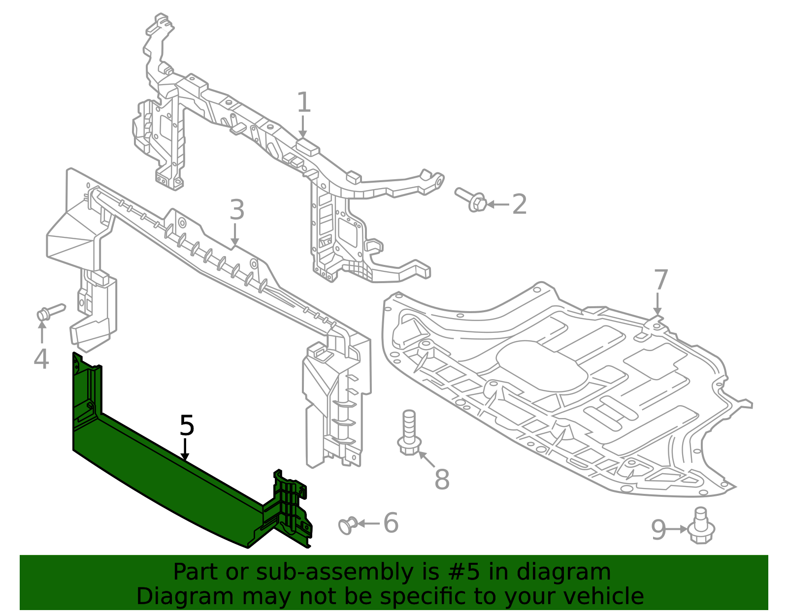 29135-BE200 - High-Quality Lower Air Guide for 2024-2025 Hyundai Kona ...