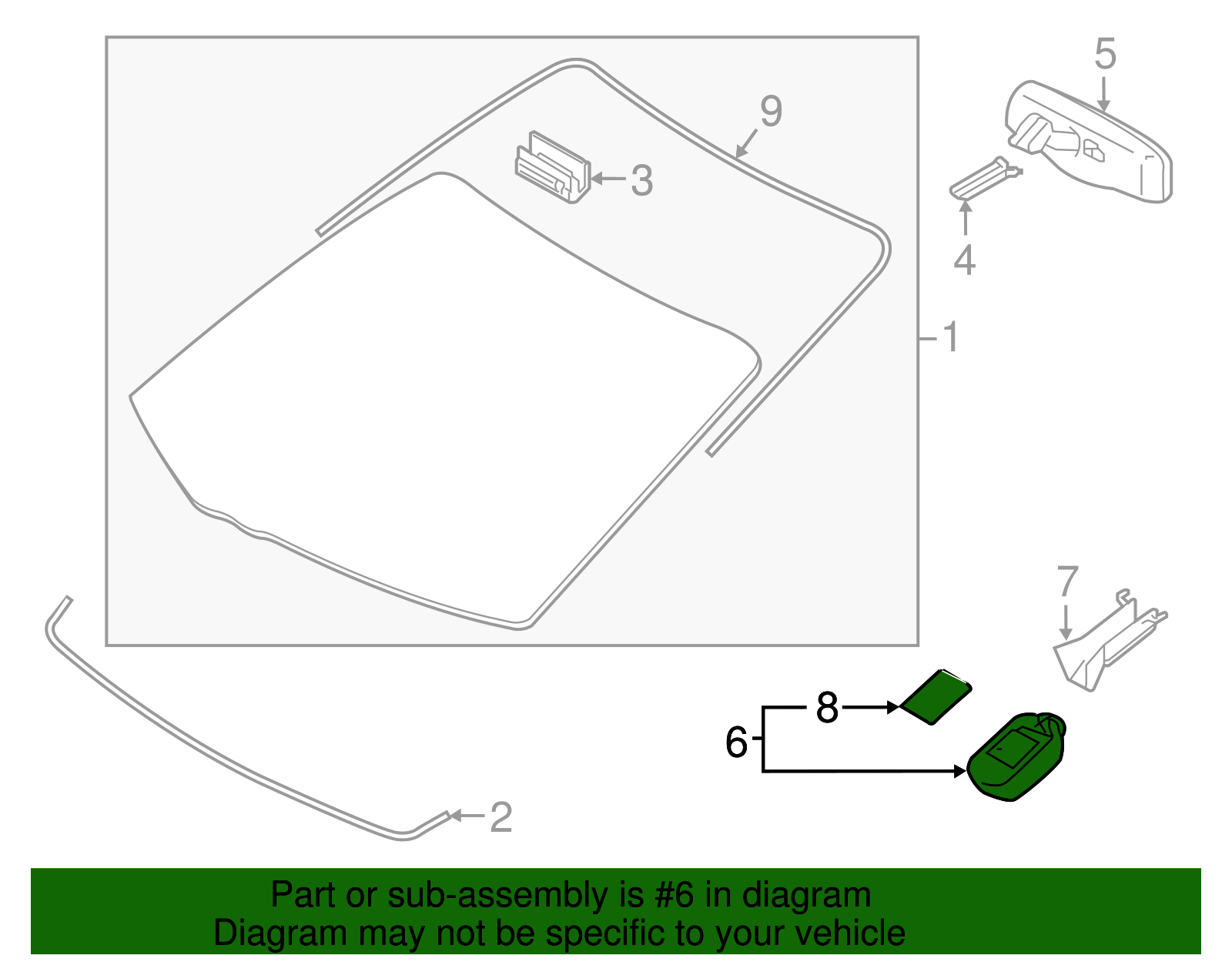 2011-2020 Toyota Sienna Rain Sensor 89941-42010 | OEM Parts Online