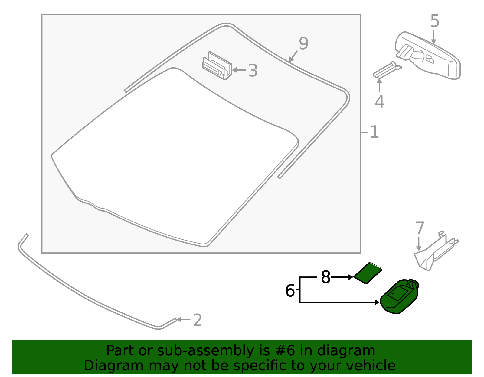 Genuine Official Toyota Rain Sensor part# 89941-42010 for Ourisman ...
