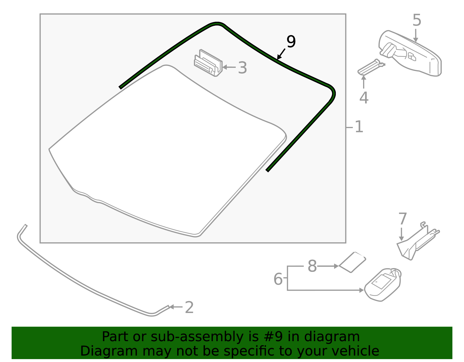 Genuine Official Toyota Reveal Molding part# 75531-08020 for 2011-2020 ...