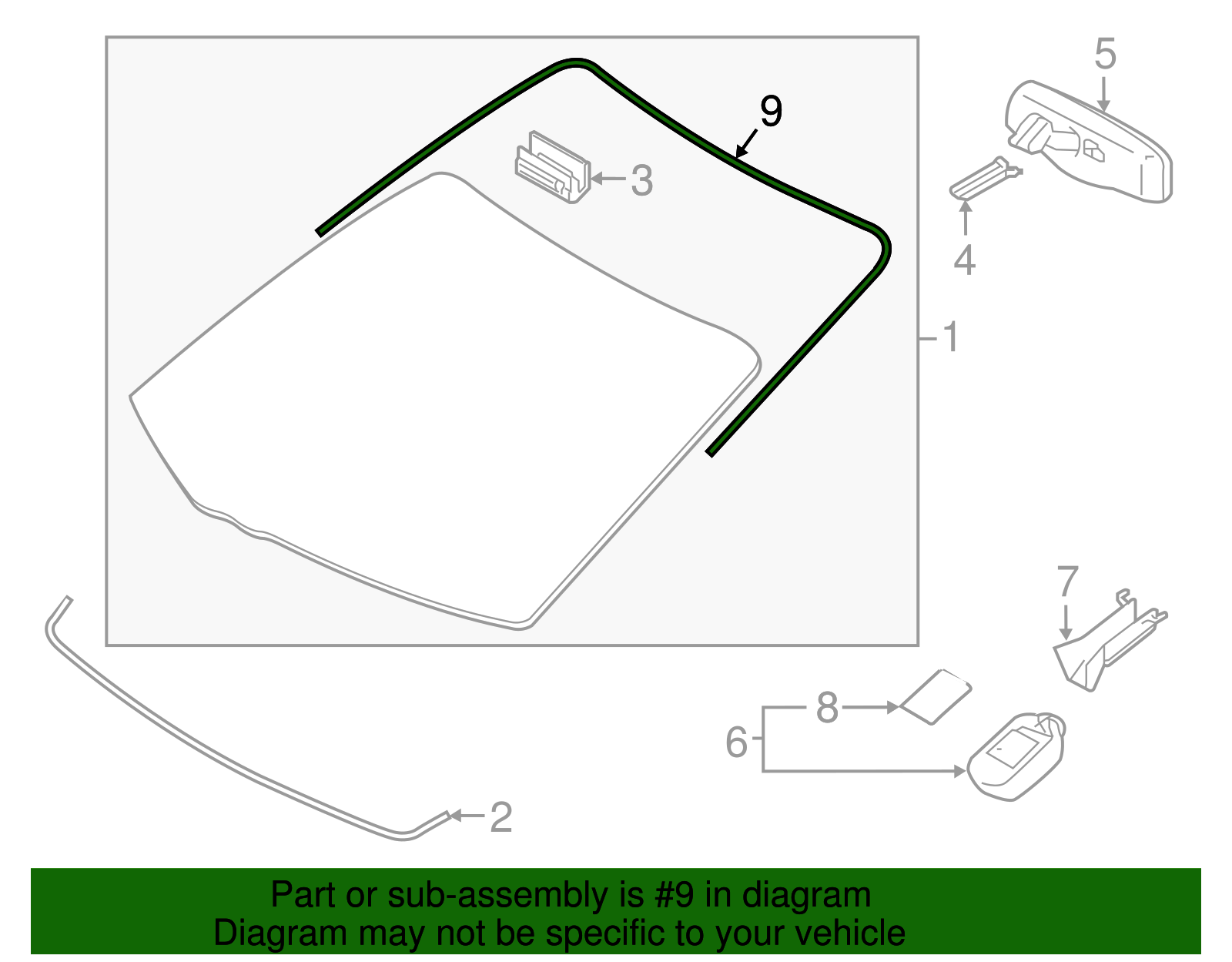 2011-2020 Toyota Sienna Reveal Molding 75531-08020 | OEM Parts Online