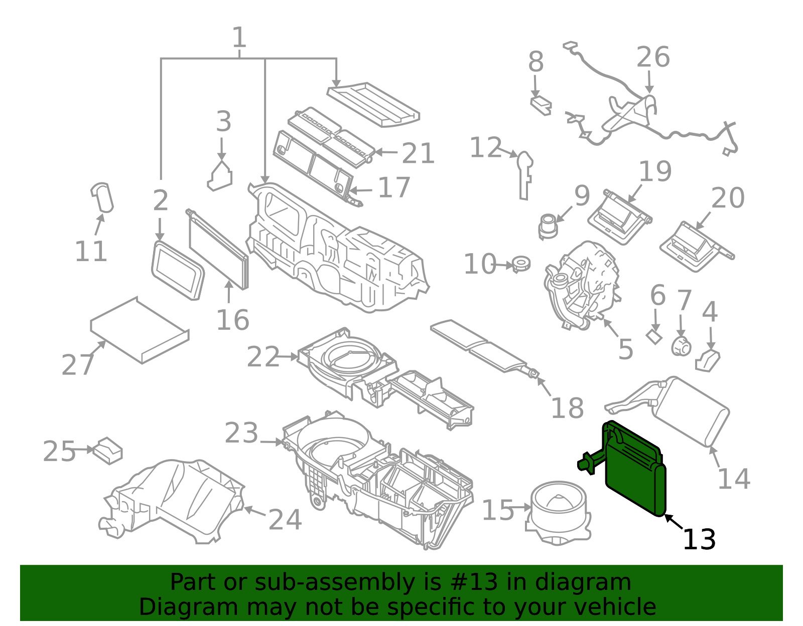 YK-224 - High-Quality Motorcraft Evaporator Core for 2010-2012 Ford ...